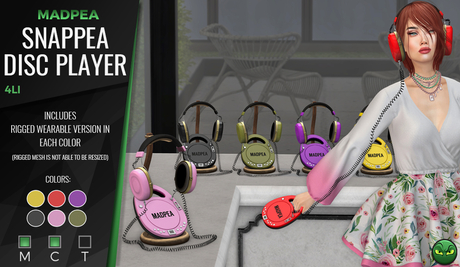 Second Life Marketplace - MadPea SnapPea Disc Player